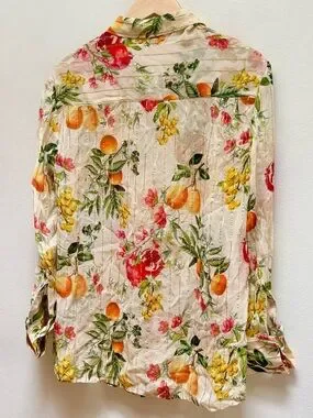 Rococo Sand | Tops | Rococo Sand New Mediterranean Fruit Summer Blouse ...